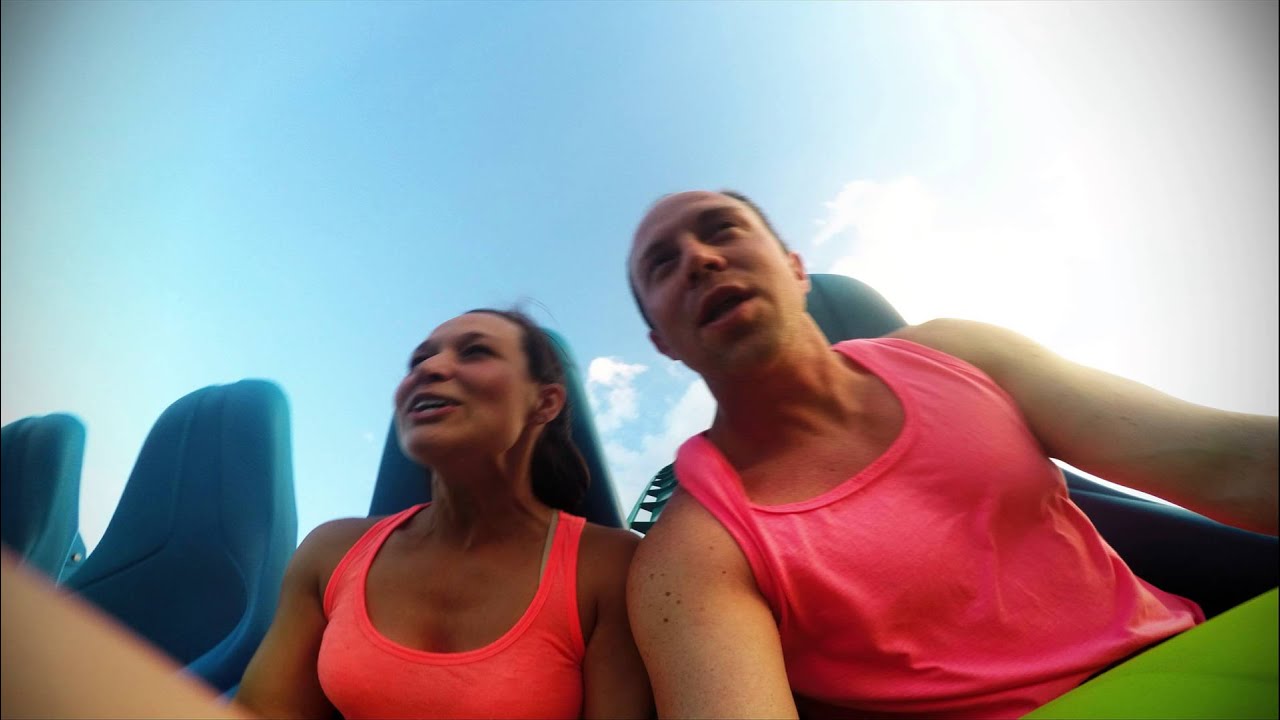 Carowinds The new FURY GoPro 4 funny faces - YouTube