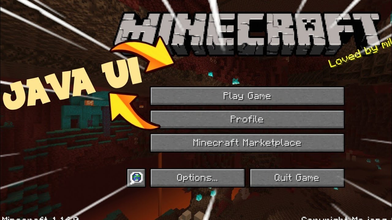 JAVA UI TEXTURE PACK FOR Minecraft PE - YouTube