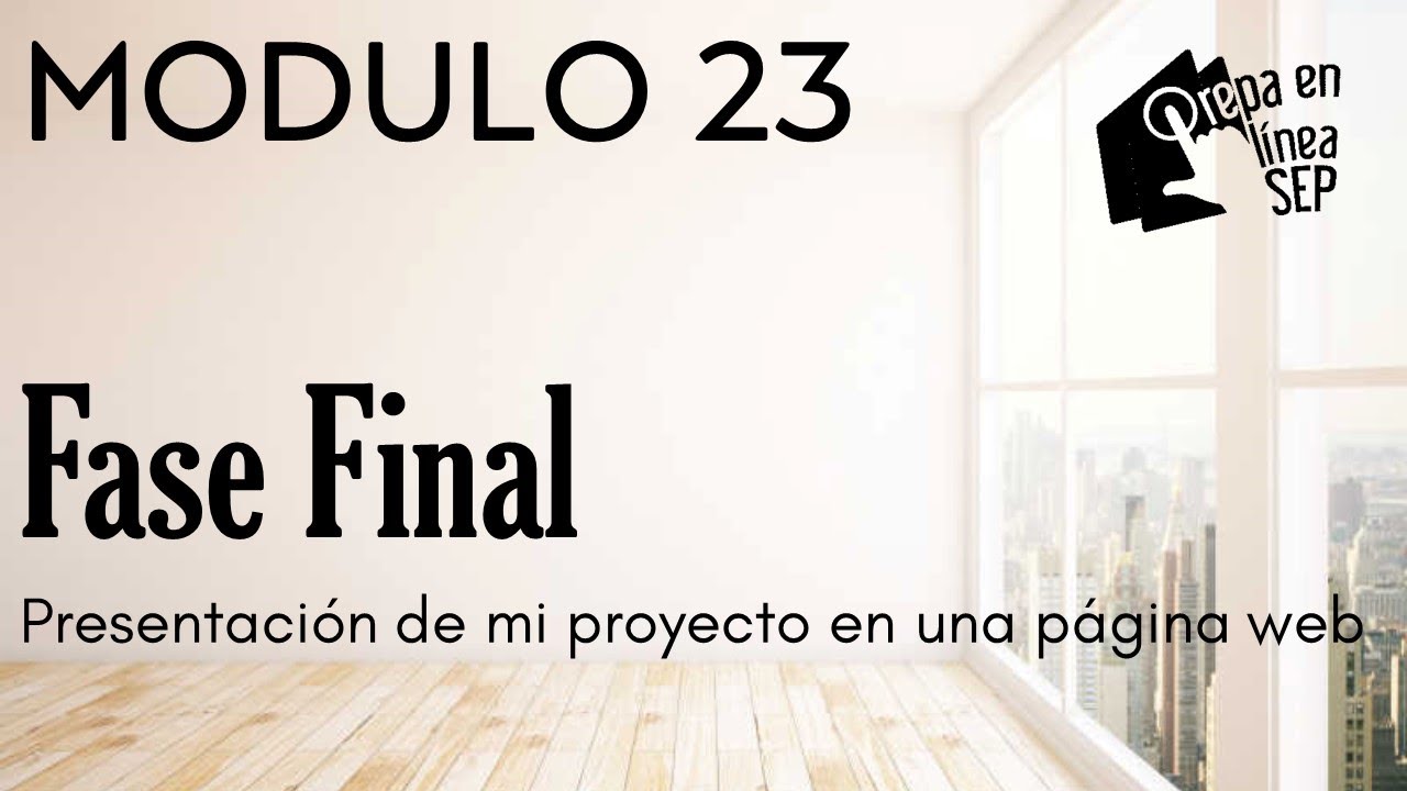 Fase final: Presentación de mi proyecto en una página Web - YouTube