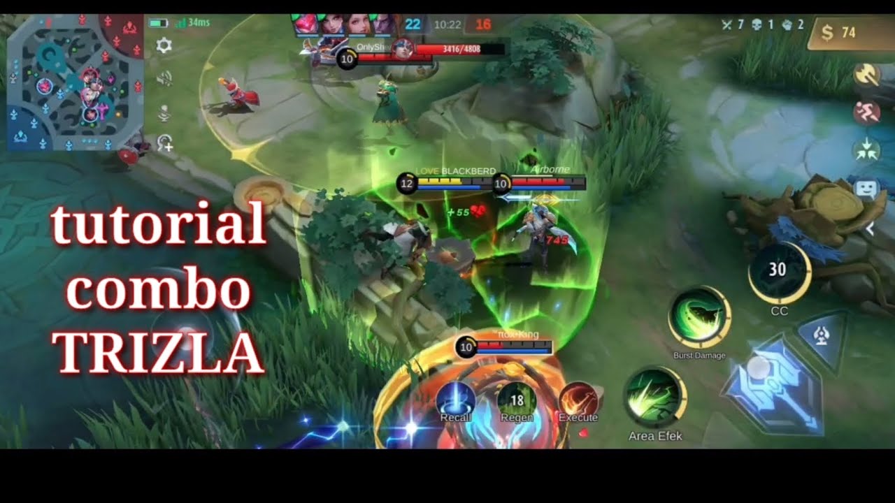 tutorial Combo TRIZLA Game play mobile legend ‼️🙀👏 - YouTube