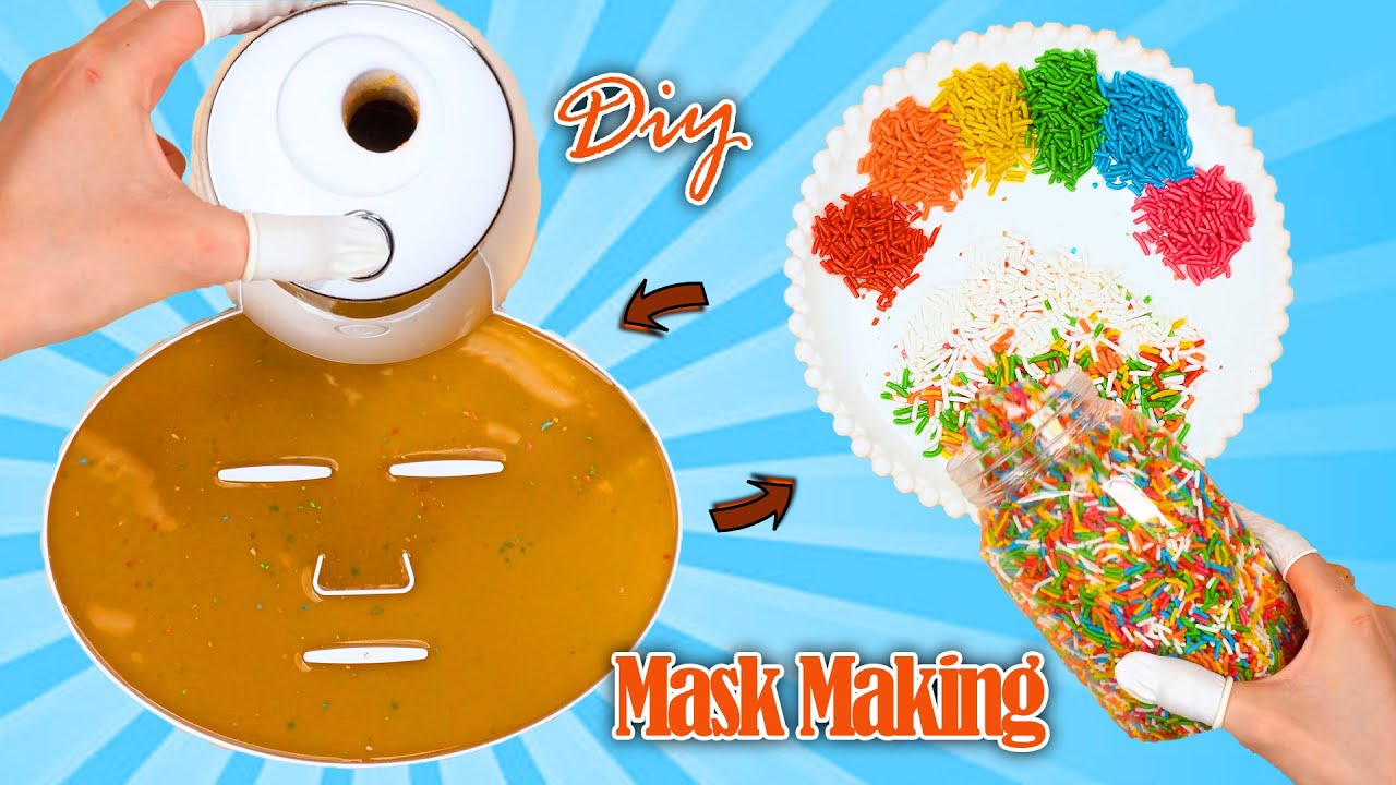 I made a COLORFUL BOX CANDY MASK 🍡🍡 컬러박스 캔디 마스크 - YouTube
