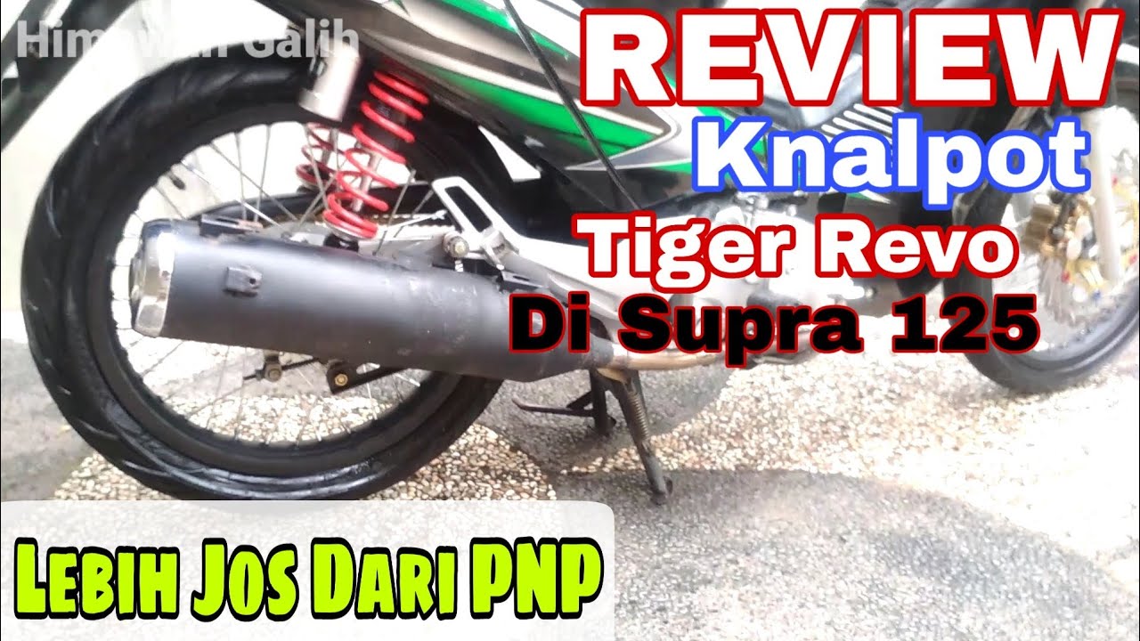 Knalpot Tiger Revo di Supra 125 (Bukan PNP) || silincer tiger revo ...