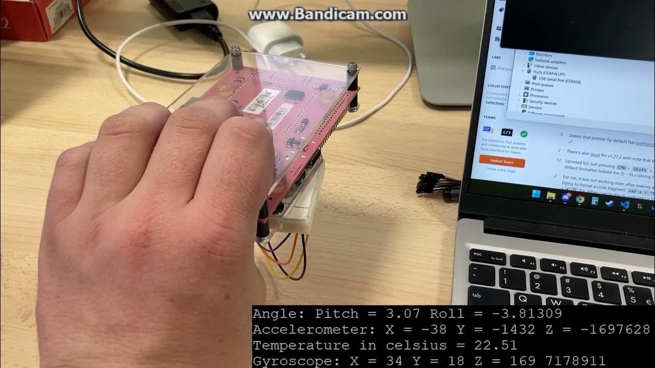 MPU6050 on Pynq Z2 FPGA - YouTube