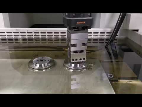 Makino C axis rotation processing together with EROWA system to EDM the screw unwind core ...