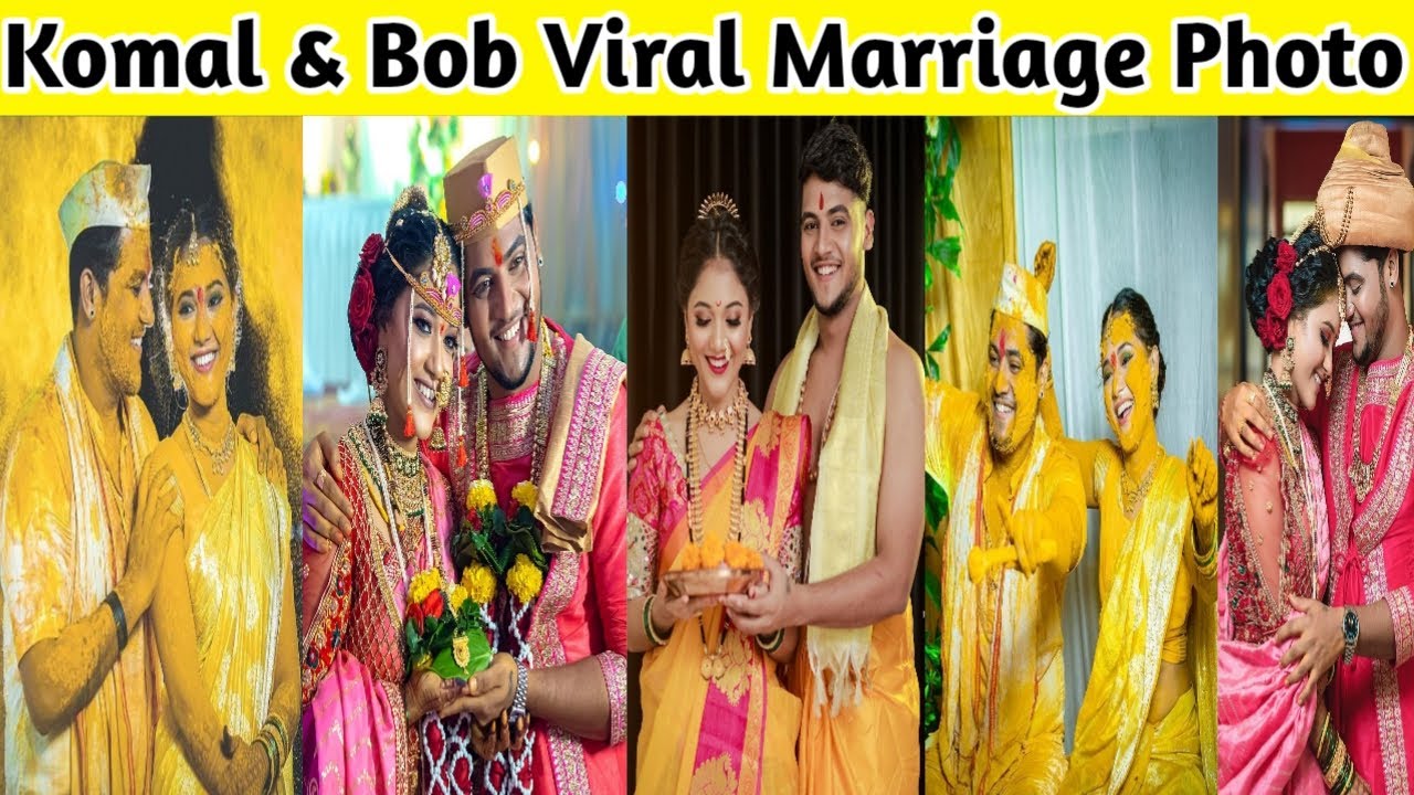 Komal Kharat And Bob Viral Marriage Photo & Video | Bob And Komal ...