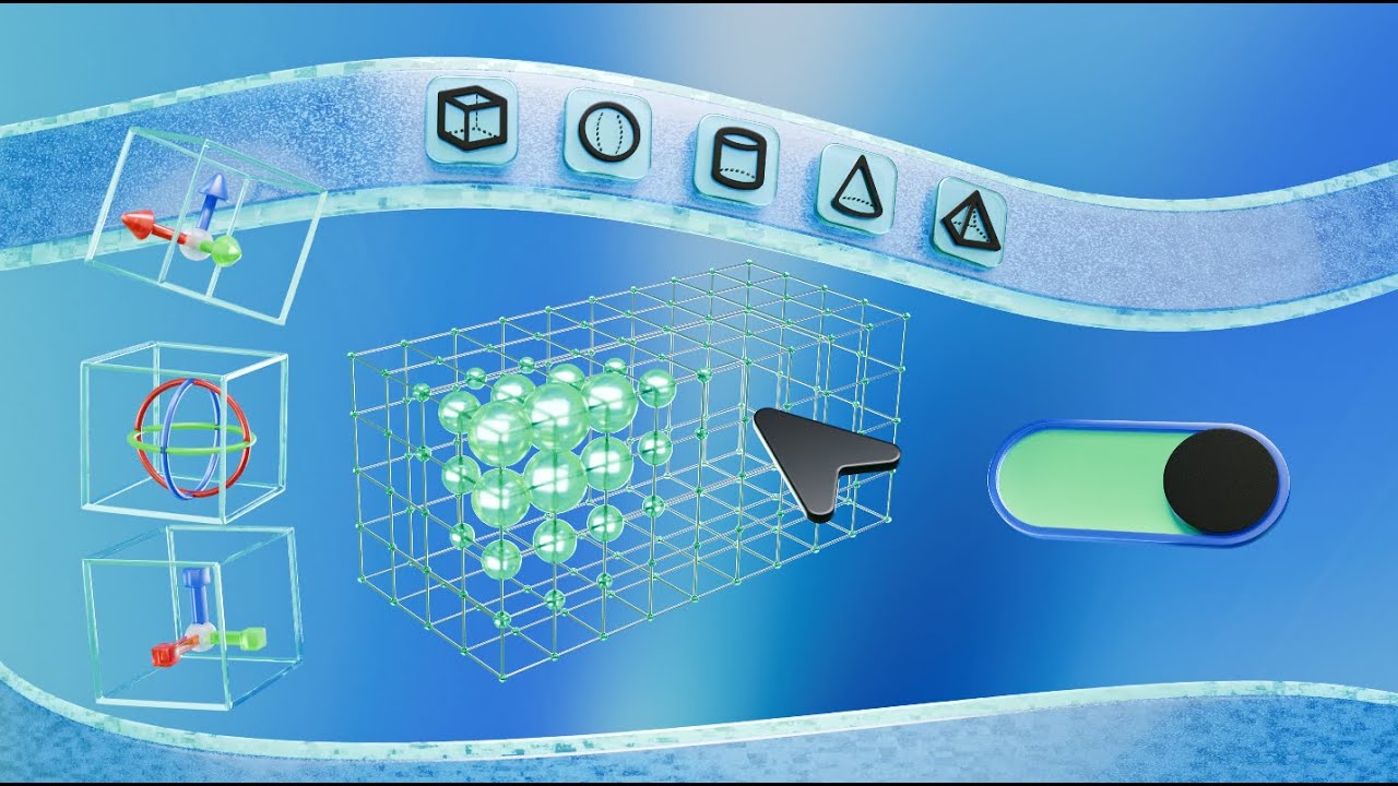 3D motion graphics scene made in Blender - YouTube