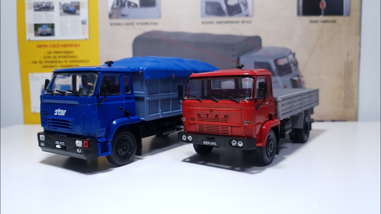 Kultowe ciężarówki z epoki PRL-u Nr 19 i 8 Star 1142/ Star 200 1:43 ...