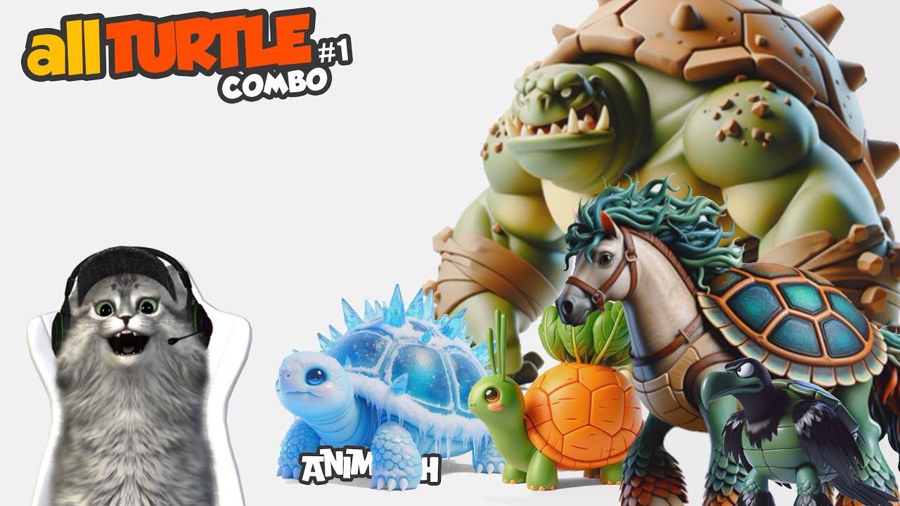 TURTLE animash gameplay animal merge supreme - YouTube