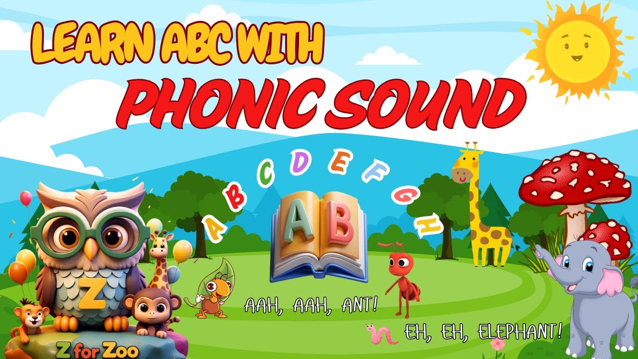 ABC alphabet song with sound for kids|phonic song TWO words - YouTube