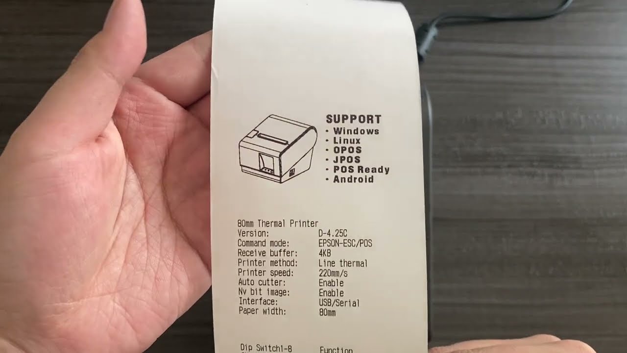 How To Install Thermal Paper Roll Into A Printer YouTube