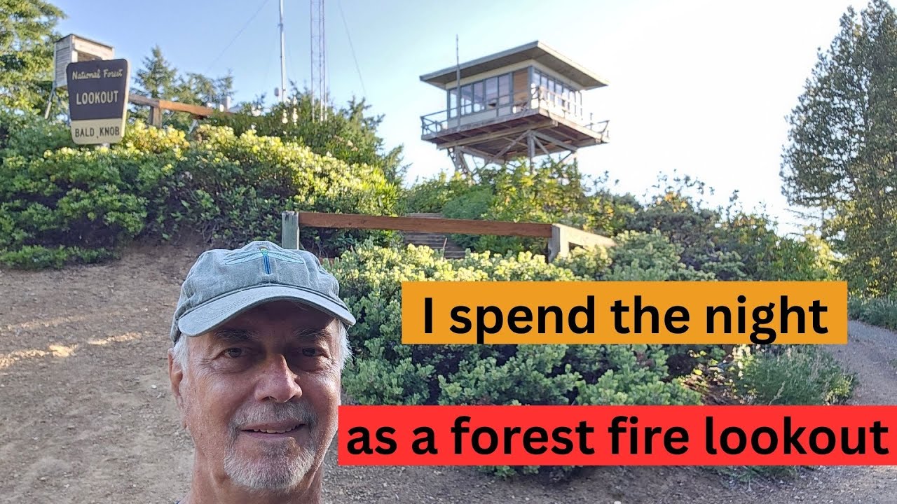 I spend the night as a forest fire lookout - YouTube