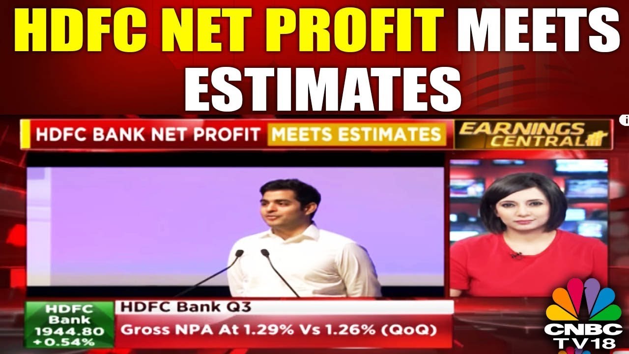 HDFC Net Profit Meets Estimates | EARNINGS CENTRAL | CNBC TV18 - YouTube