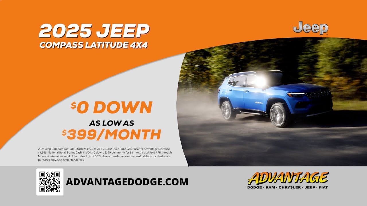 Advantage Dodge "2025 Jeep Compass Latitude 4X4" - YouTube