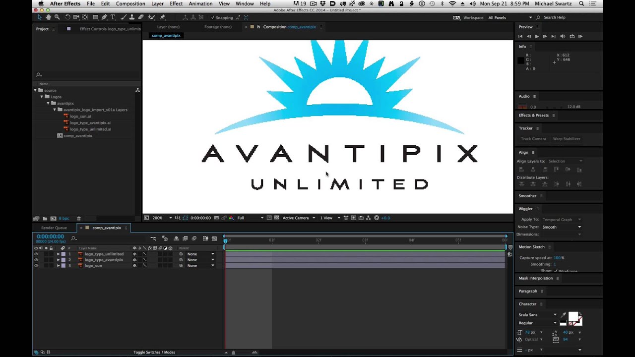 After Effects 101 - Logo Animation Basics - YouTube
