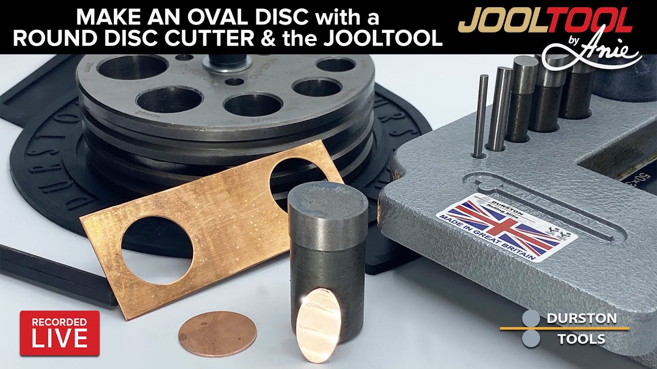 Making an OVAL Disc w/ Durston Round Disc Cutter & JOOLTOOL - LIVE with ...