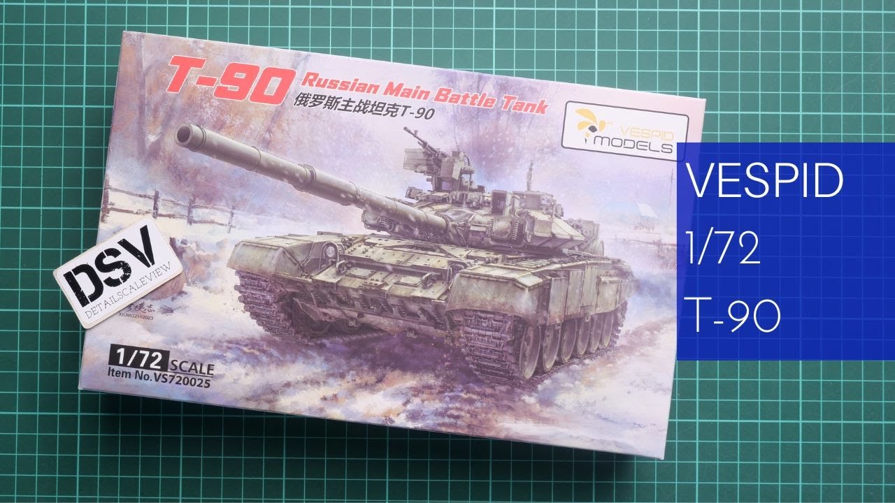 Vespid Models 1/72 T-90 Tank (VS720025) Review - YouTube