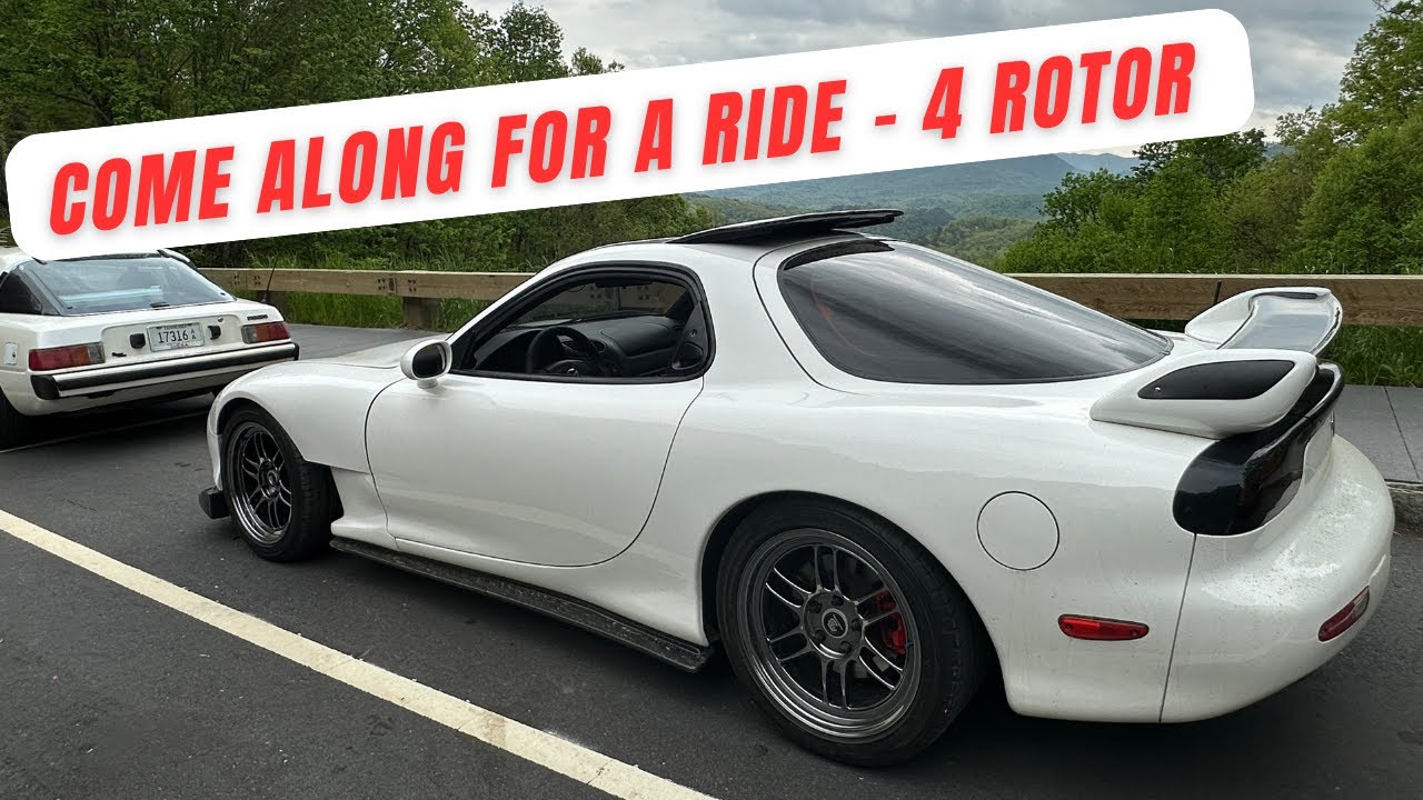 Mazda RX7 4 rotor in the mountains - YouTube
