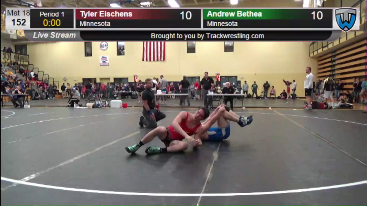 1307 Junior Men 152 Tyler Eischens Minnesota vs Andrew Bethea Minnesota ...