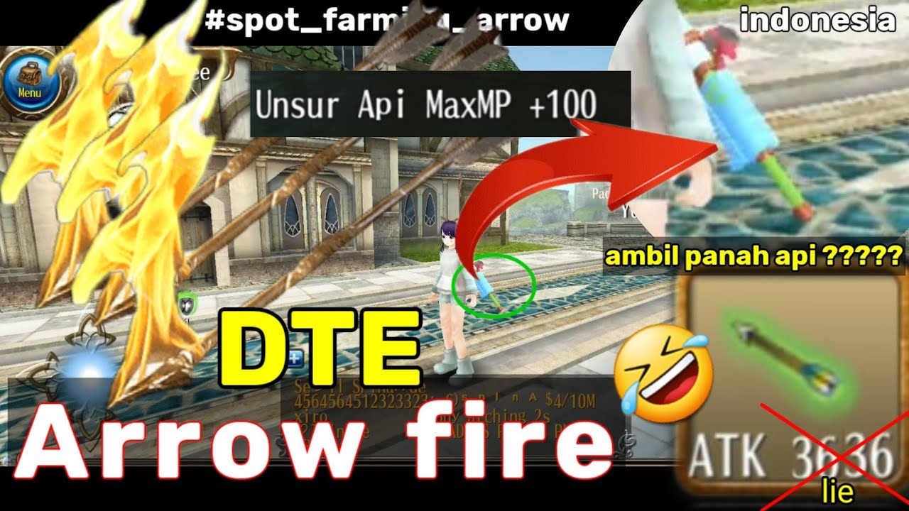 panah api dte spot farming toram online - YouTube