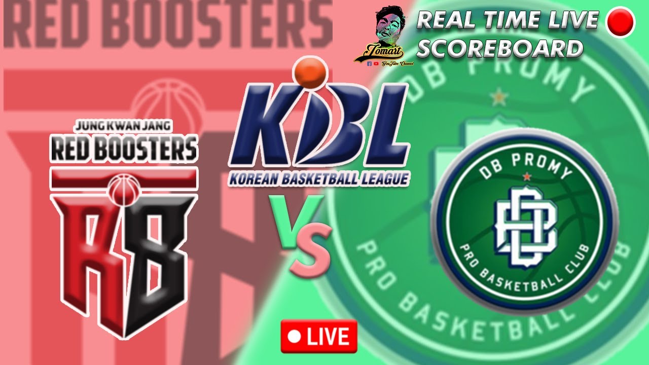 🔴KBL LIVE JUNGKWANJANG RED BOOSTERS VS WONJU DONGBU PROMY KOREAN ...