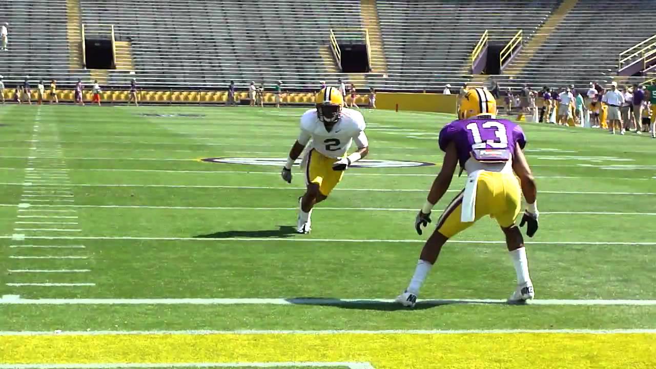 2011 LSU Spring Game - Rueben Randle vs Ron Brooks - YouTube
