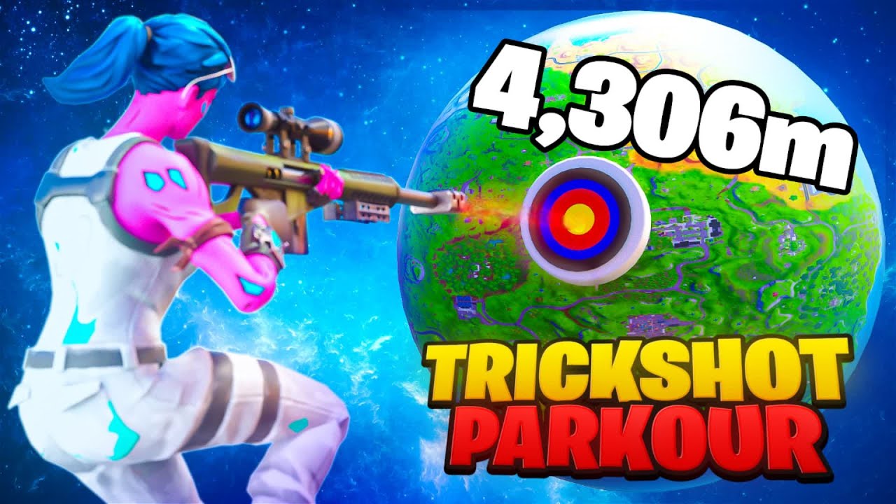 FORTNITE Crazy Trickshot Parkour 🎯 34/34 LEVELS COMPLETED - MAP CODE: 8105-0551-1121 - YouTube