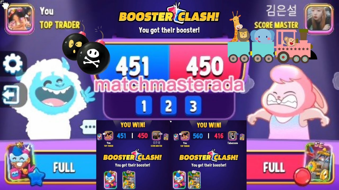 Match Masters, 451-450, Booster Clash, PK, 2 Wins in a Row, Beat SE All ...