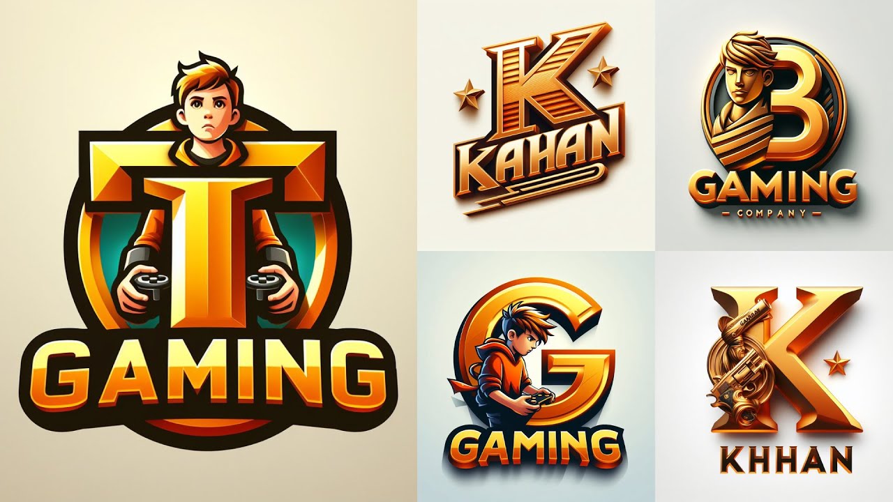 How to Create 3D Gaming Logo Design Bing AI | Minimalist Logo Using AI ...