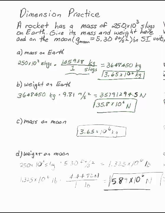 Rocket Mass and Weight on Earth and on the Moon - YouTube