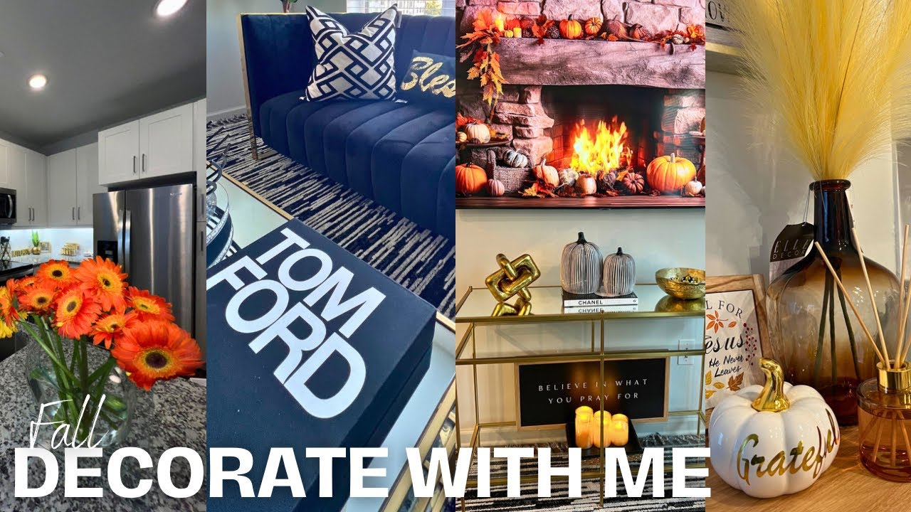FALL DECORATE WITH ME | LIVING ROOM MAKEOVER + HOME DECOR UPDATES ...