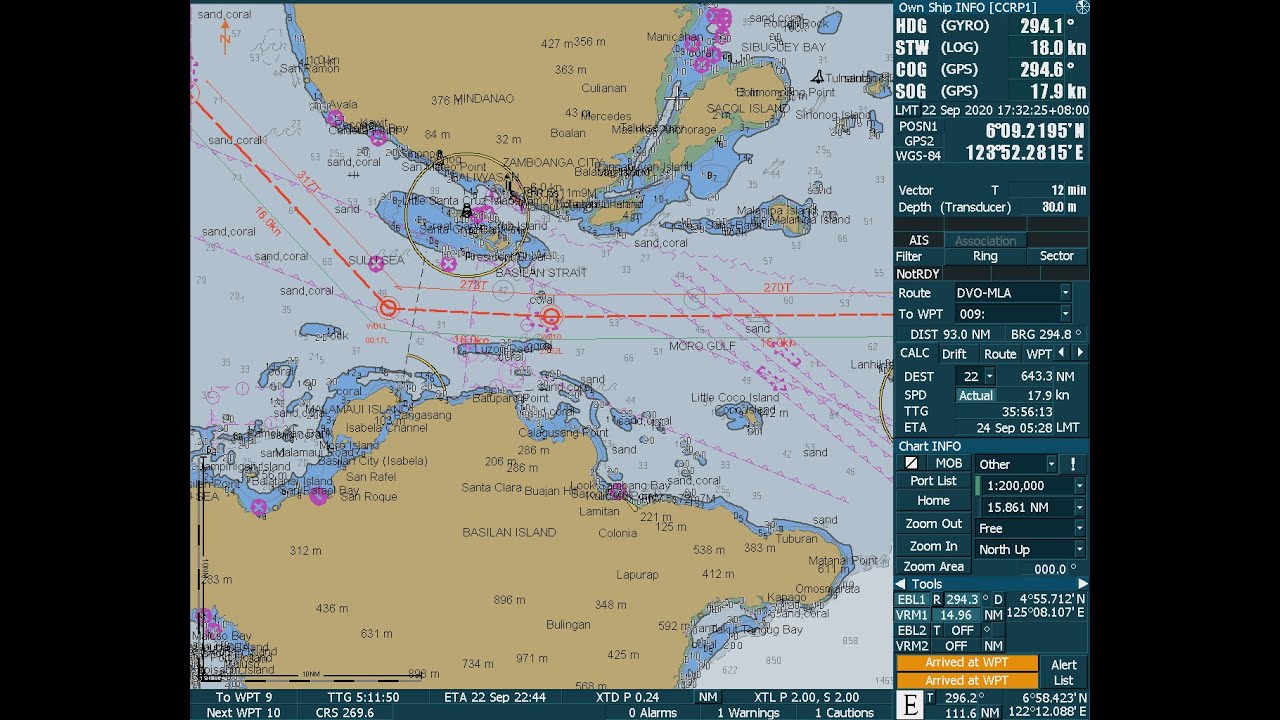 JRC JAN 901 701B 2000 ECDIS 3 1 1 Chart Database YouTube