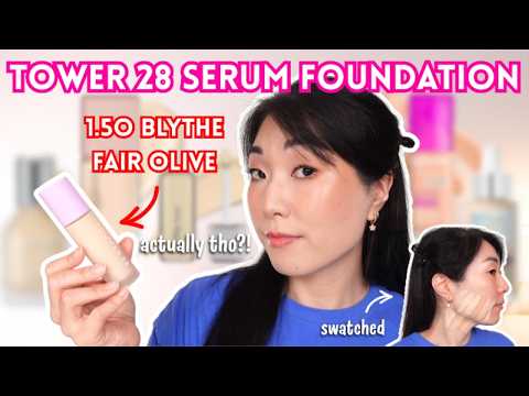 But Is It Actually a Fair Olive Foundation?! || Tower 28 Serum Foundation 1.5O Blythe 😯✨