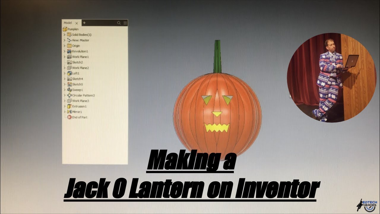Making a Pumpkin using Inventor (Part 1 of 2) - YouTube
