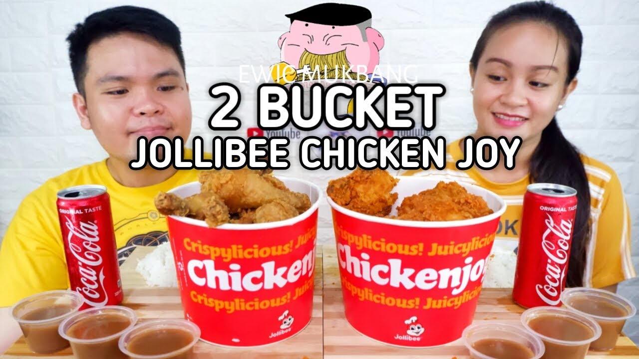 2 Bucket Jollibee Chicken Joy And Gravy Mukbang / Filipino Food Mukbang ...