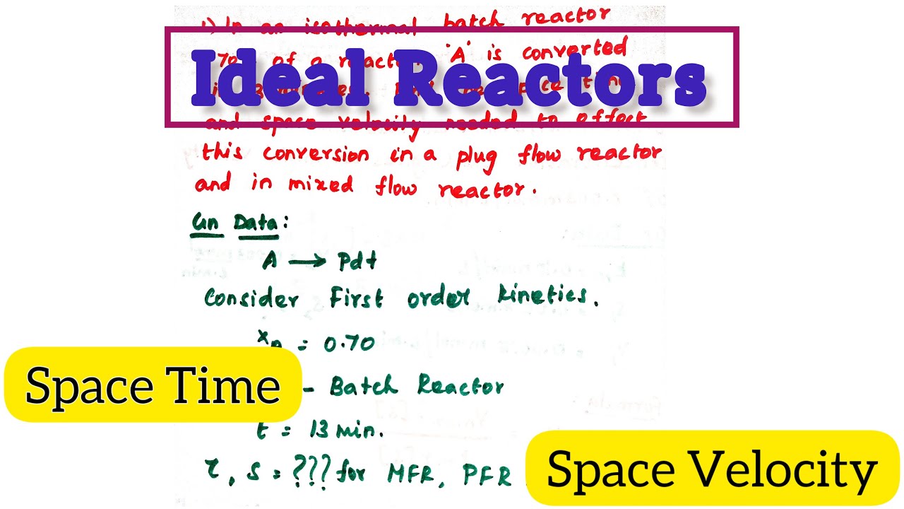 How To Calculate Space Time And Space Velocity For Ideal Reactors how-to-calculate-space-time-and-space-velocity-for-ideal-reactors