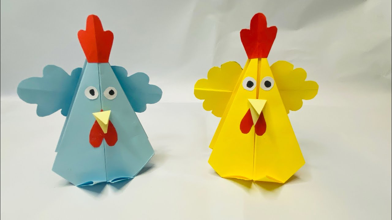 How to Make a Paper Chick / Origami Chick / Paper Craft - YouTube