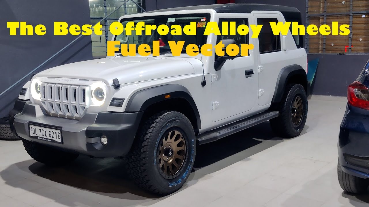 The best offroad alloy wheels for Thar ROXX | Fuel Vector Alloy wheels ...
