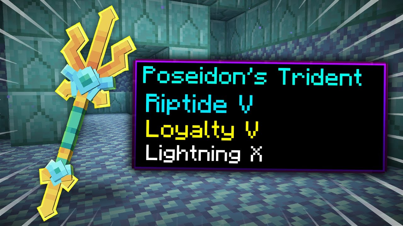 This Trident Glitches Minecraft Enchants - YouTube