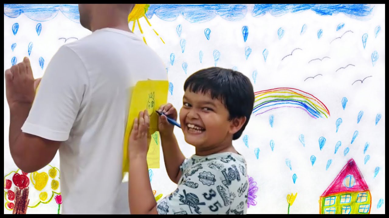 Fun Video for Kids! Draw on my back Challenge! - YouTube