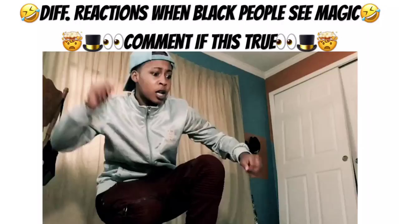 DIFFERENT REACTIONS OF BLACK PEOPLE SEEING MAGIC - HILARIOUS!!! - YouTube