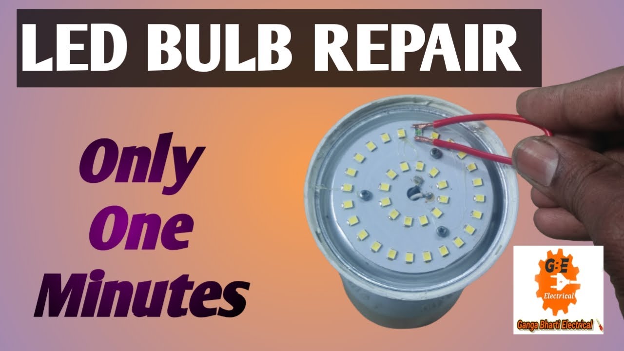 How to LED repair bulb at home / LED bulb repair/ बल्प रिपैर करना सिखे ...