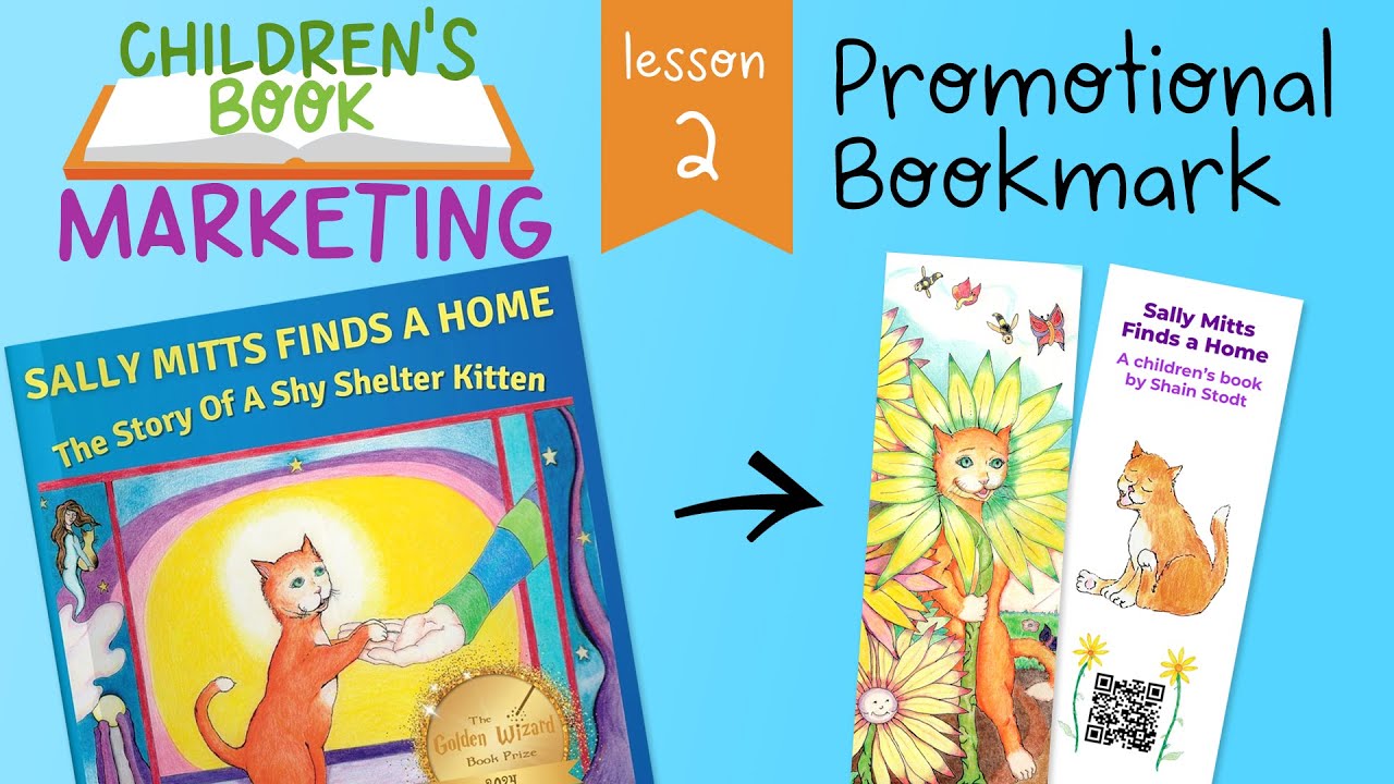 Create a bookmark to promote your children's book! - YouTube