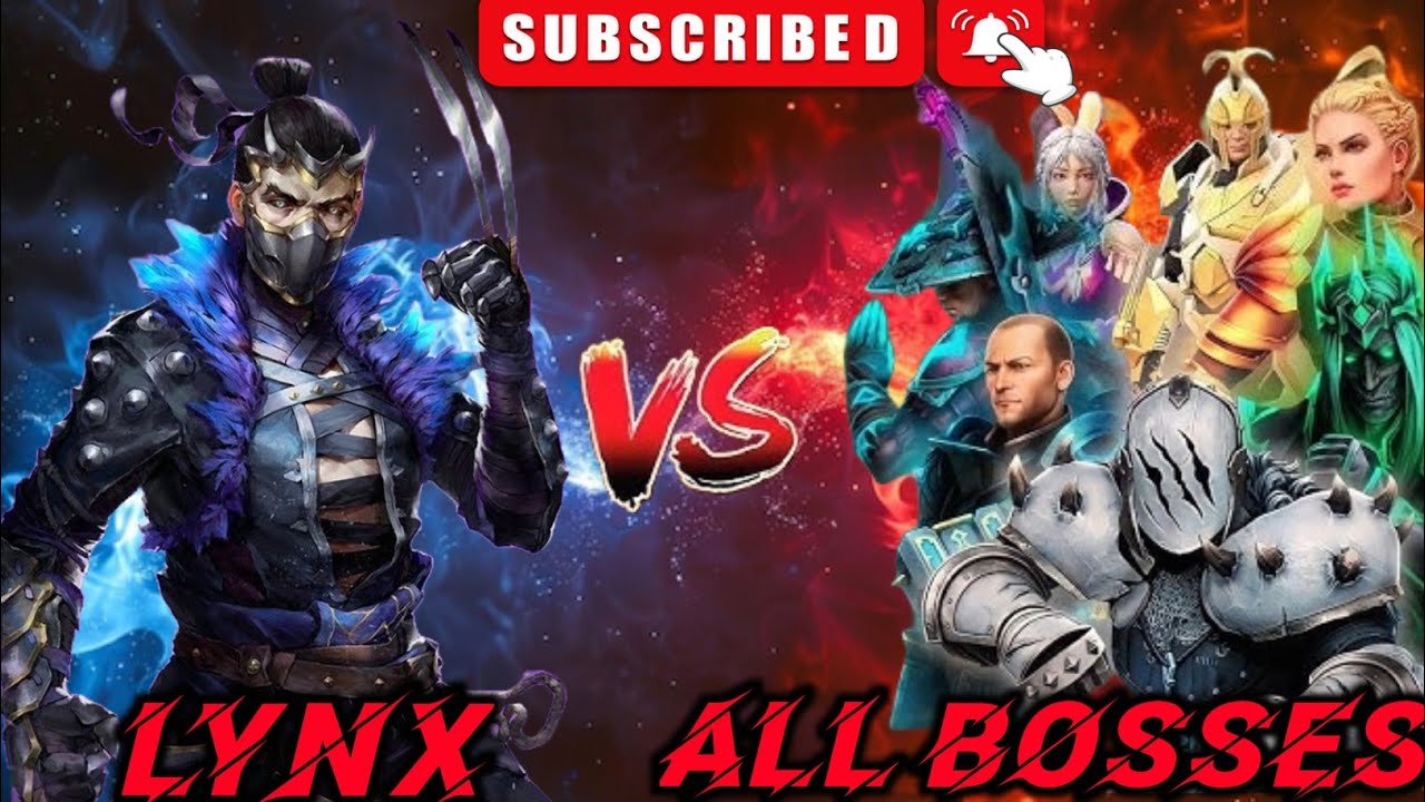 LYNX Takes On EVERY BOSS In Epic Fights 🤨😱 !! Shadow fight 4 !! Lynx ...