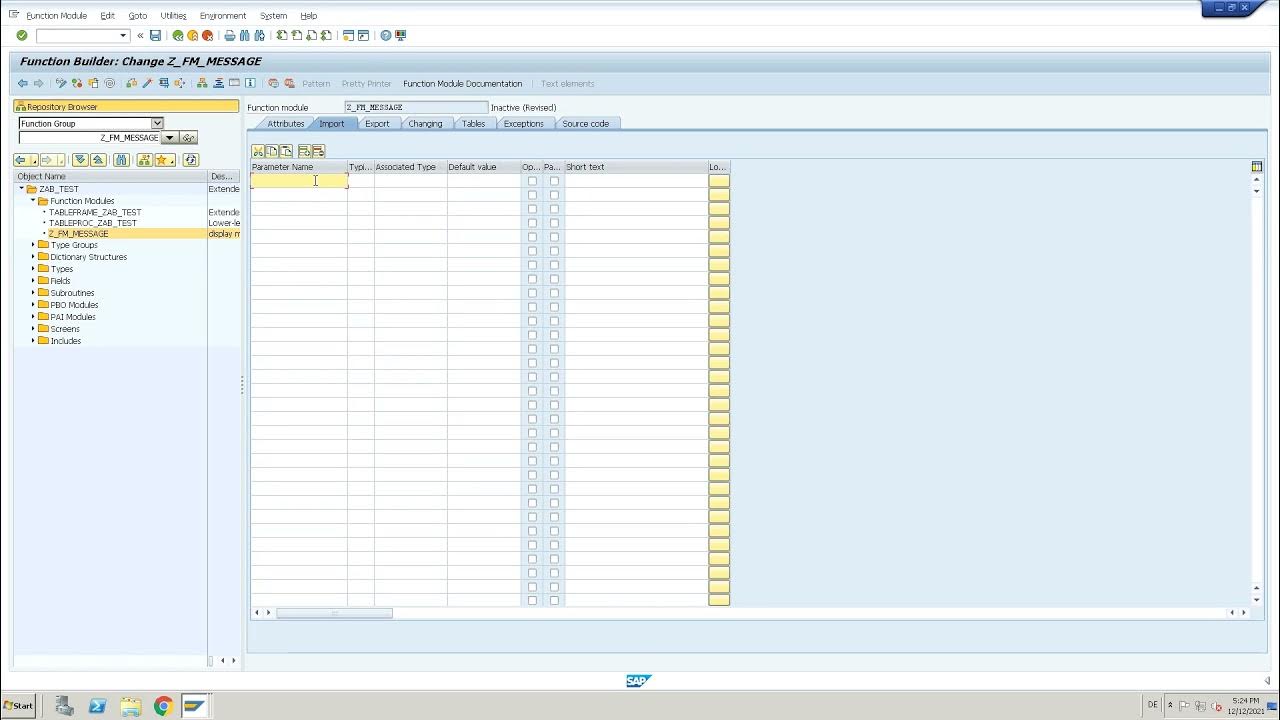Function Module in arabic. FM Function module تعريف Create FM in ABAP ...