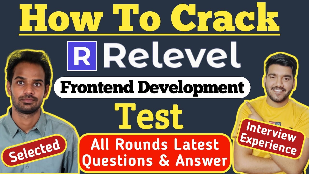 How To Crack Relevel Frontend Development Test ? Relevel Exam | Relevel ...