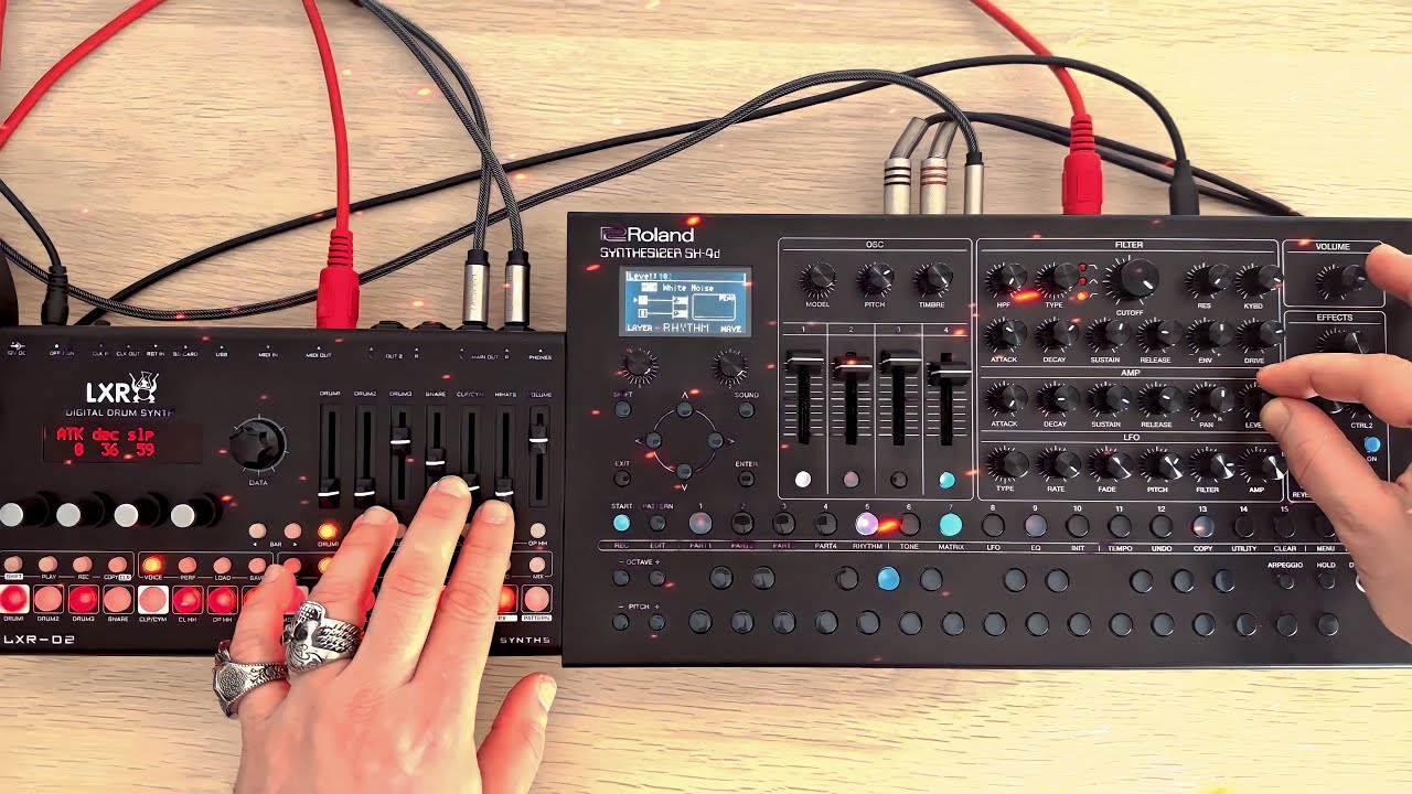 🎛️ ERICA SYNTHS LXR 02 + ROLAND SH 4D 🎛️ ELECTRONIC MUSIC - YouTube