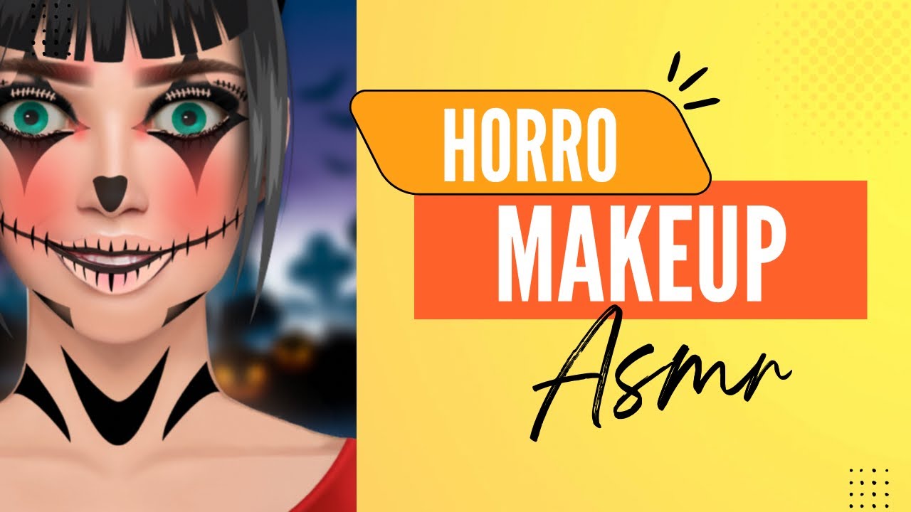 Horro Makeup || Asmr Makeup Horror || #foryou #satisfying #asmr #makeup ...