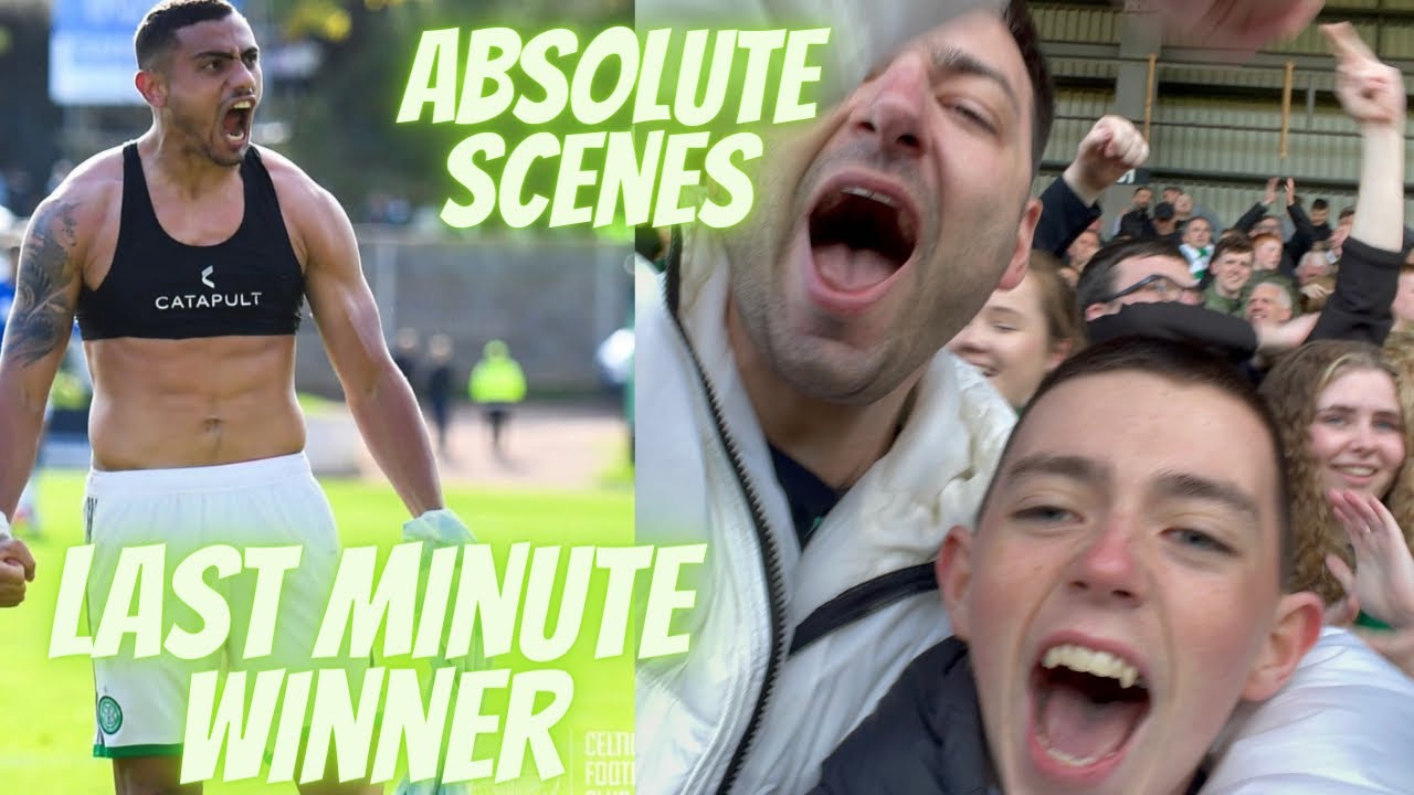 ABSOLUTE SCENES AS GIAKOUMAKIS SCORES LAST MINUTE WINNER FOR CELTIC ...