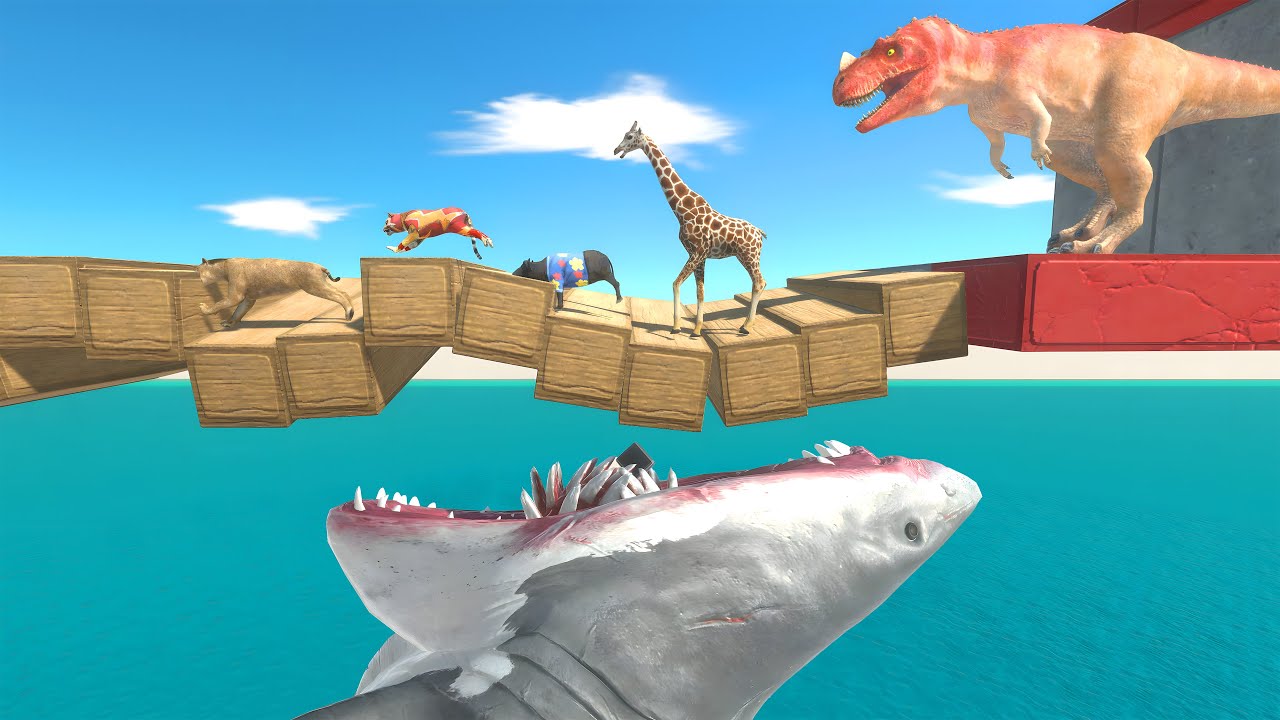 Ceratosaurus Behind, Giant Sharks Below – Can You Escape - ARBS Channel ...