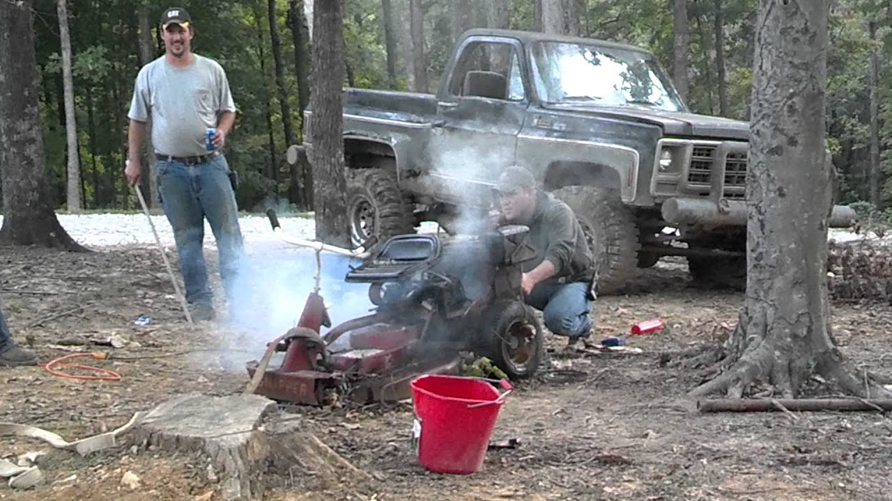 Super snapper stump grinder fire!!!!! - YouTube